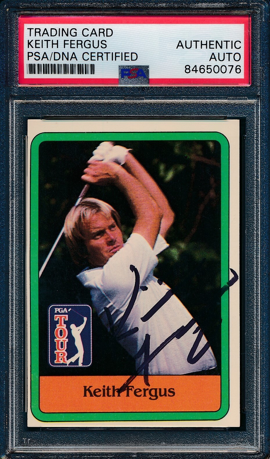 1981 DONRUSS PGA Keith Fergus #33 Authentic Card Signed PSA/DNA 176004 ...