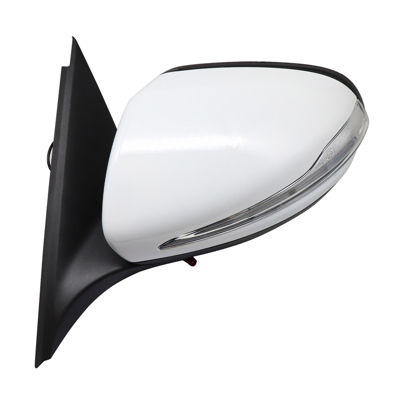 NEW WHITE LEFT DRIVER SIDE MIRROR BLIND SPOT FOR MERCEDES C250 C300 ...