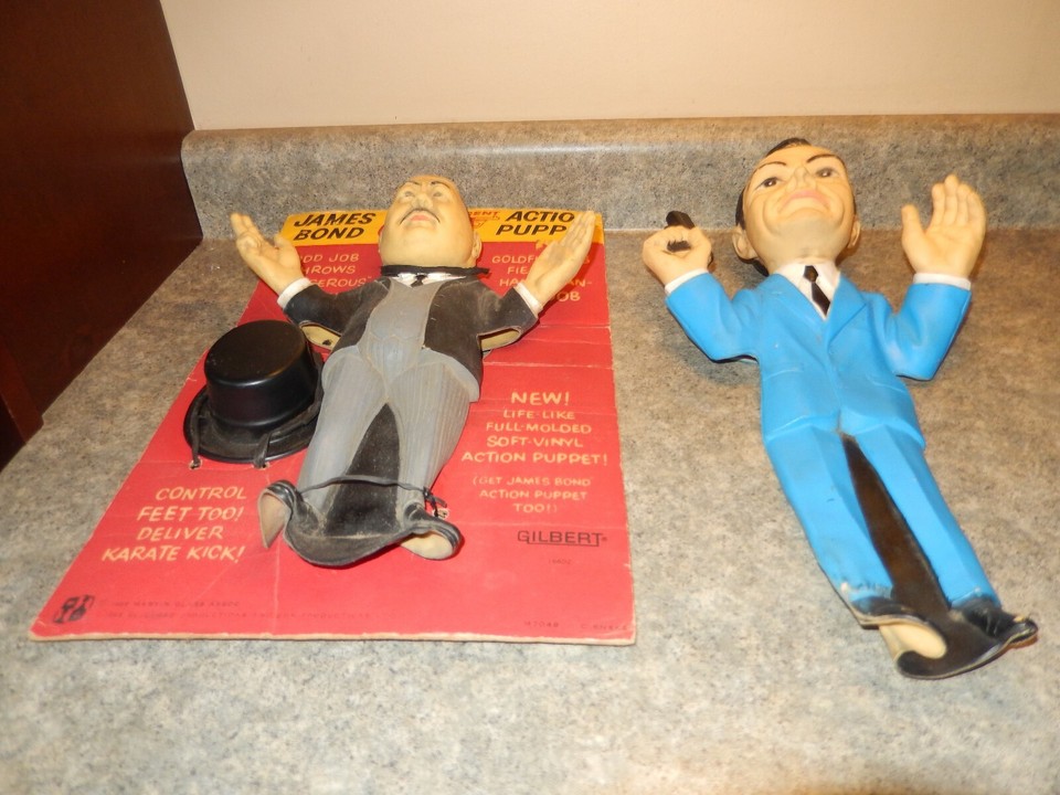James Bond 1965 Rare 007 gilbert puppet & more | eBay