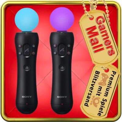 2x PlayStation Move Motion-Controller - Twin Pack ( für PS3, PS4, PS5 ...