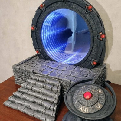 Stargate-SG1 active Milky Way Desktop model with stone base H15cm | eBay