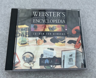 Webster’s Encyclopedia PC CD Rom 772040746230| eBay