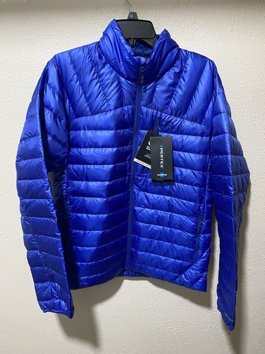 Outdoor Research Helium Down Jacket Puffer Men’s Size Medium Topaz Blue 800 FP | eBay