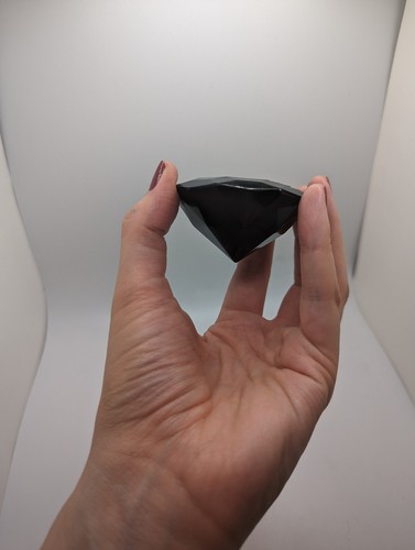 Faceted Black Resin Crystal Wand Topper Wizard Staff Topper Resin ...