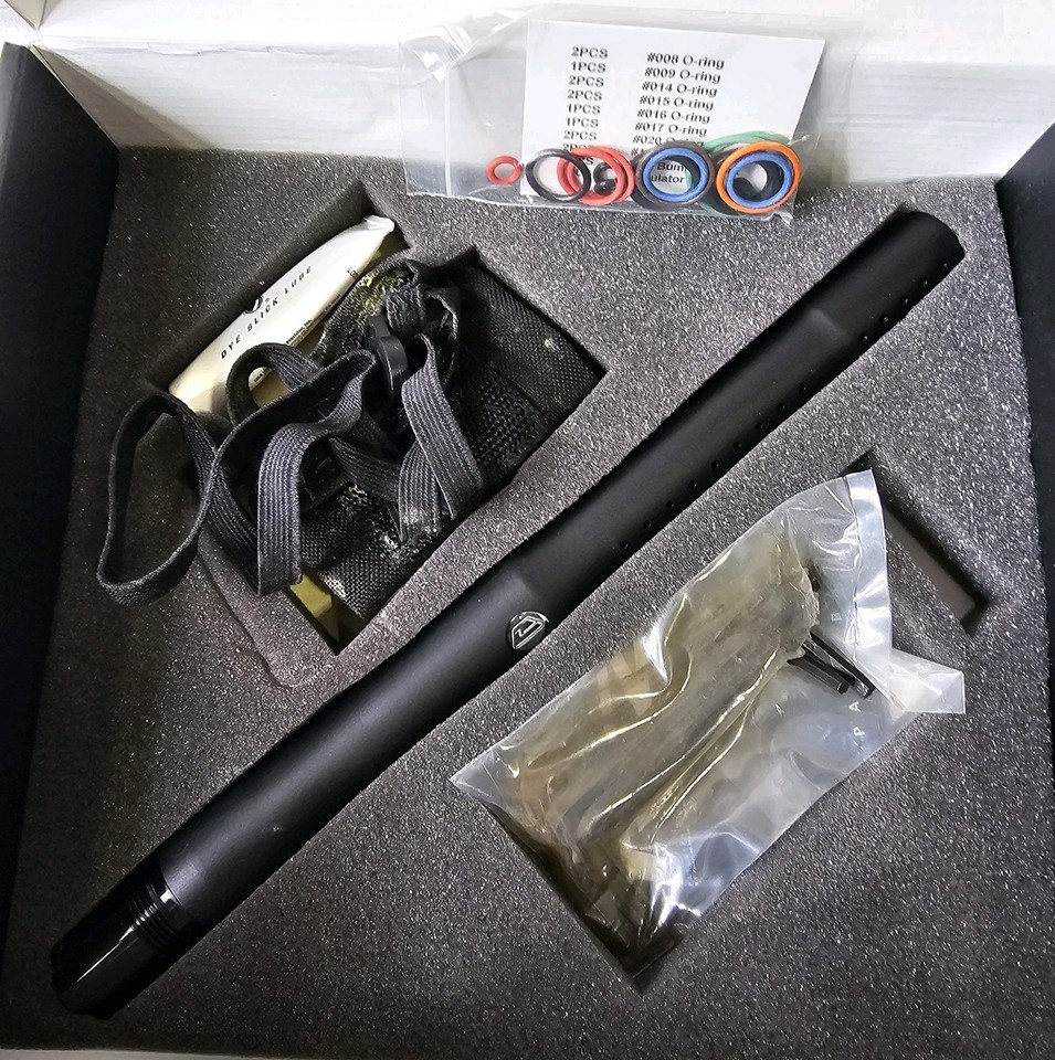 Dye Proto Rize Paintball Black w/ Empire Halo Too Hopper and extra ...