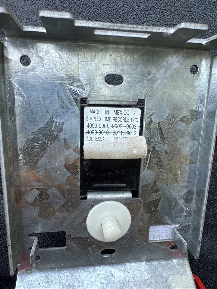 SIMPLEX 4099-9001 ADDRESSABLE PULL STATION FIRE ALARM PART. NO KEY. | eBay