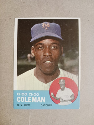 1963 Topps Baseball Series One #27 Choo Choo Coleman New York Mets | eBay