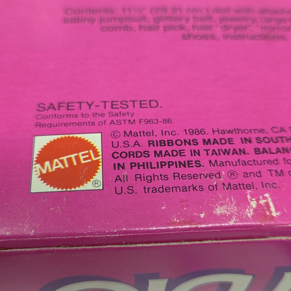 VINTAGE 1986 MATTEL SUPER HAIR BARBIE DOLL # 3101 NEW IN SEALED BOX ...