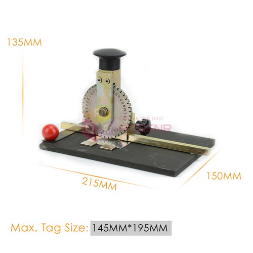 NEW Manual Label Marking Embossing Machine Dog Tag Metal Plate Stamping ...
