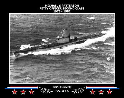 Navy Emporium USS Runner SS-476 Canvas Photo Print 271SS476 | eBay