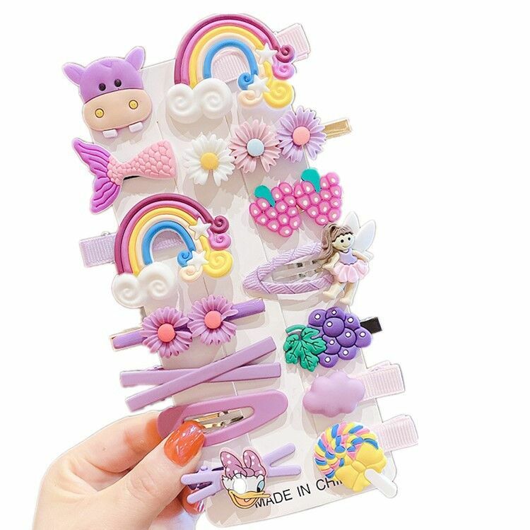 14pcs Girls Cute Fruit Hair Clips Baby Kids Children Hairpin Hair ...