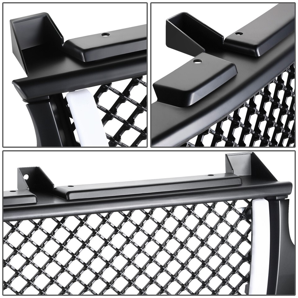 MATTE MESH STYLE GRILLE GRILL W/LED DRL REPLACE FOR 1999-2006 SILVERADO ...