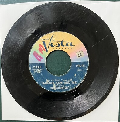 The Wellingtons Savage Sam And Me / Just Say Auf Wiedersehen 45 RPM ...