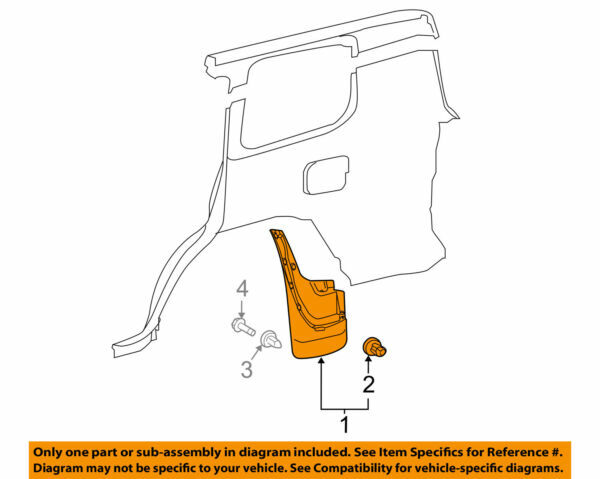 76626-60350 Toyota Mudguard, quarter panel, rear lh 7662660350, New ...