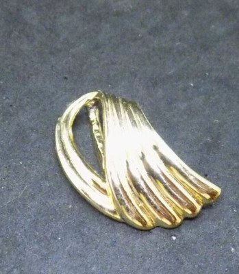 Scarf Slide, Gold Tone Metal, wave design 2" wide(392) | eBay