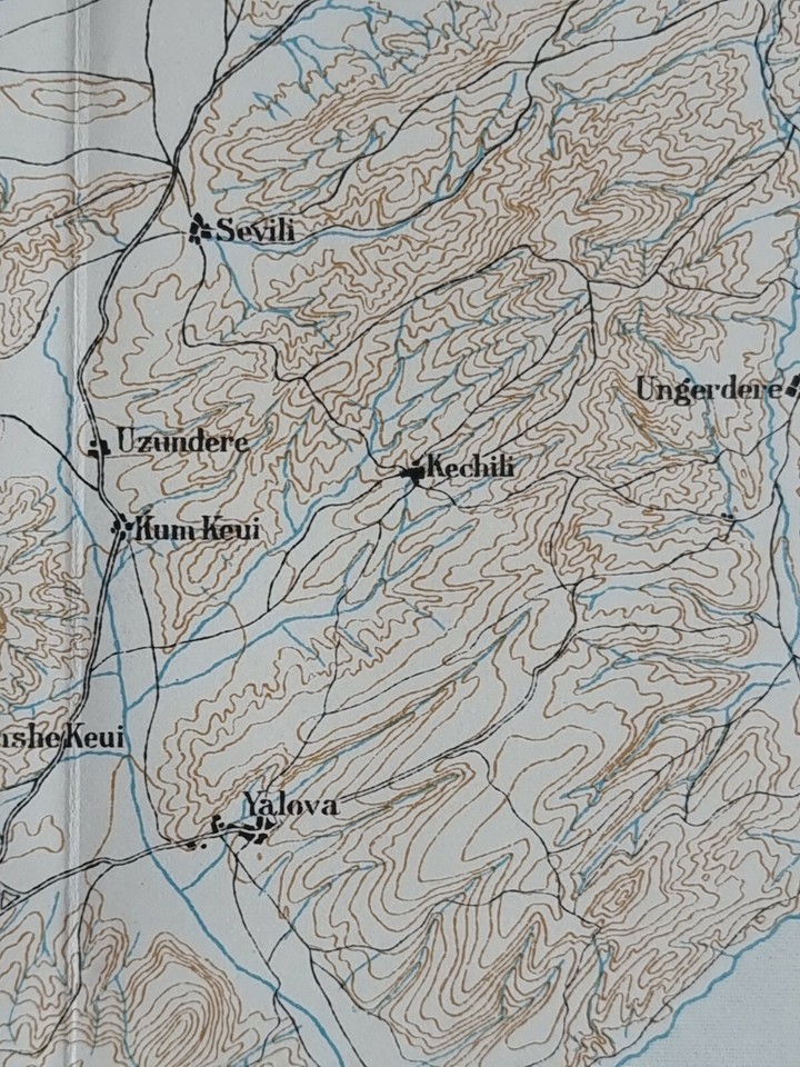 WW1 MAP THE DARDANELLES CHANAK MINEFIELDS SWDD WL BAHR ANZAC COVE ...