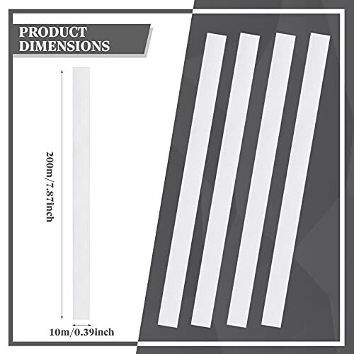 20 Pieces Reflective Tape Tachometer Tapes Strips for Optical and Laser ...