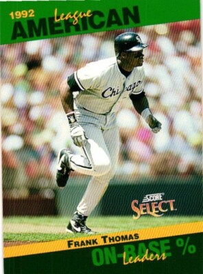 1993 SCORE SELECT FRANK THOMAS LEAGUE LEADER CARD #49 | eBay