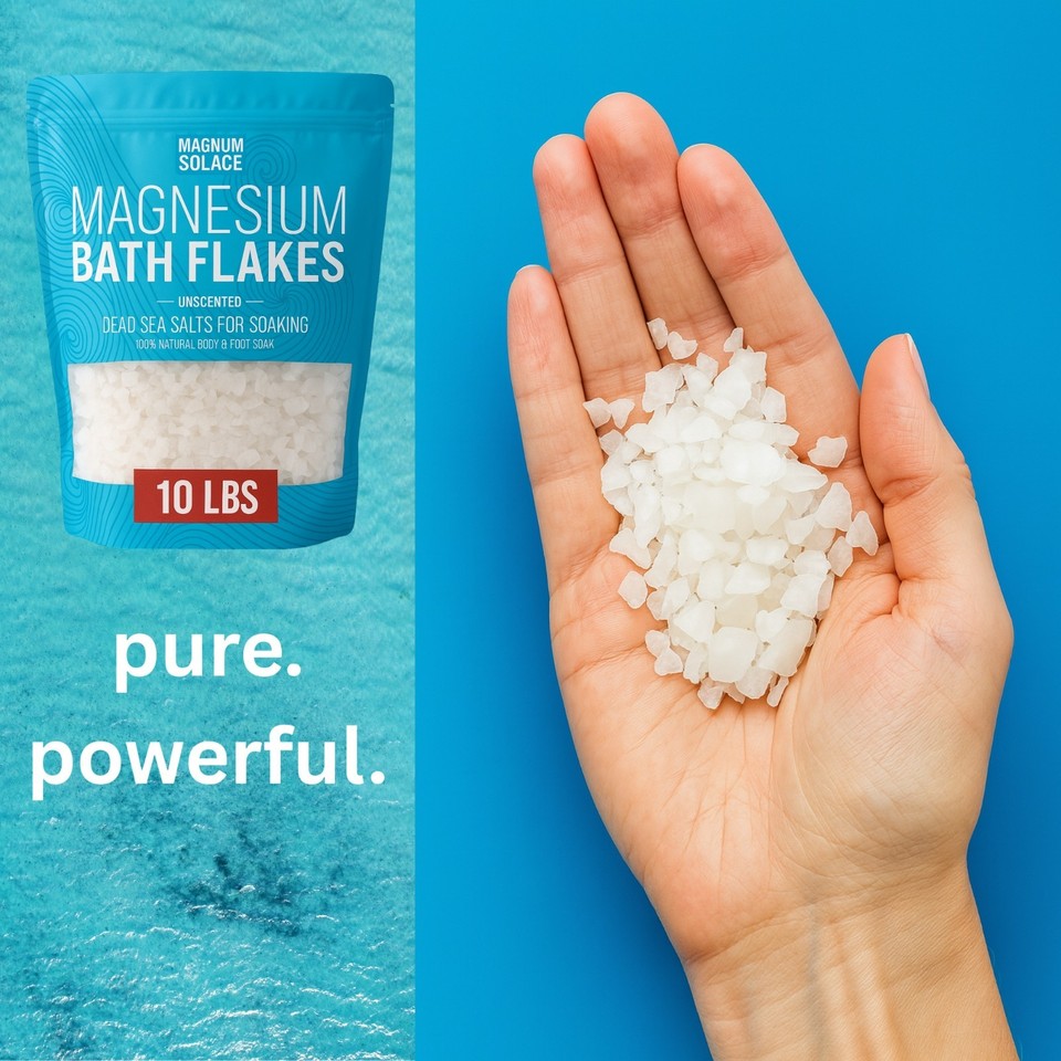 Magnesium Flakes for Bath, Pure Grade Large 10 LBS, Unscented | eBay