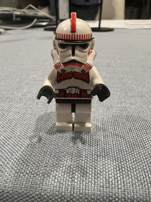 LEGO Star Wars Red Clone Trooper Minifigure (7655) sw0091 GOOD ...