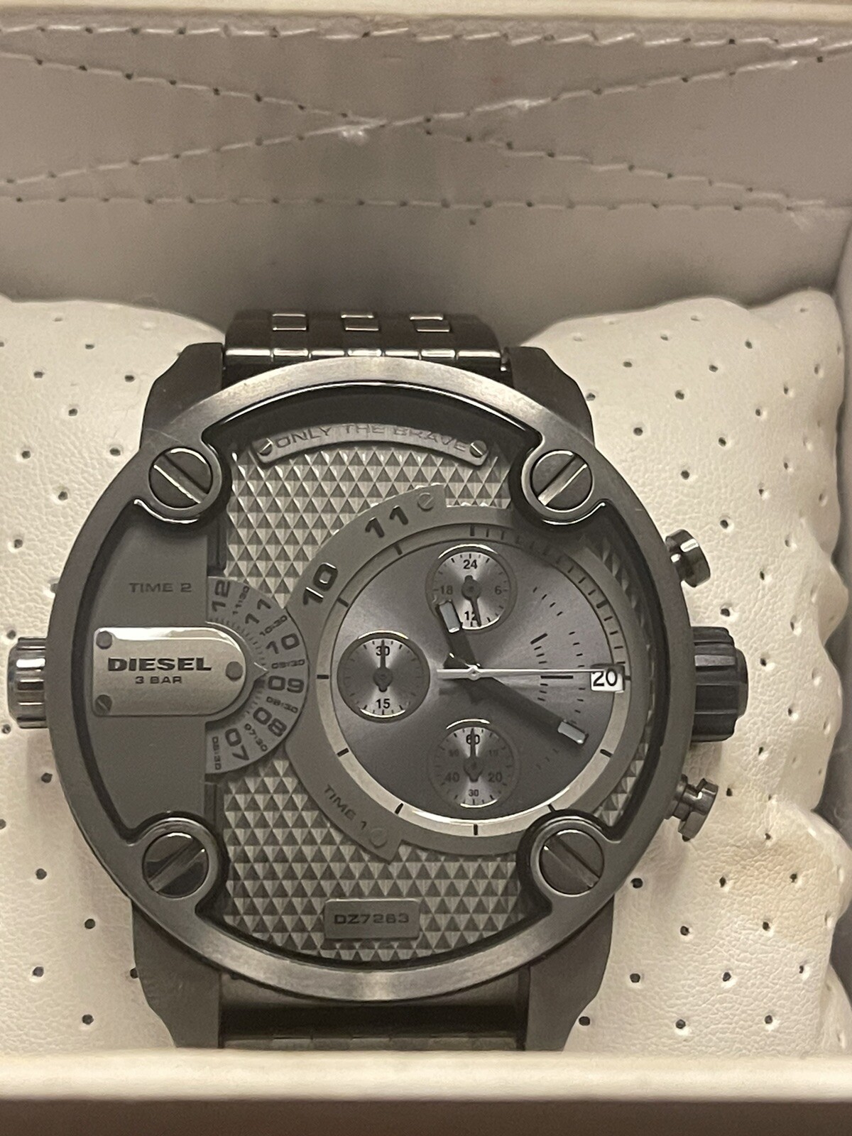 Diesel Little Daddy Chronograph Black Men's Watch DZ7444 for sale ...