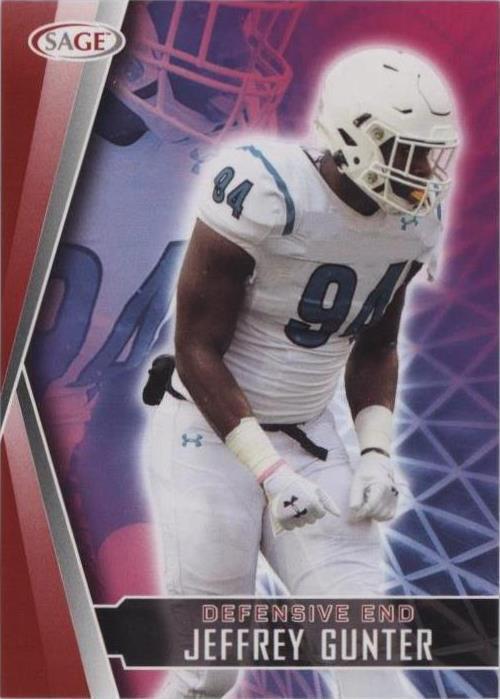 2022 SAGE Low Series - Jeffrey Gunter #25 Red (RC) for sale online | eBay