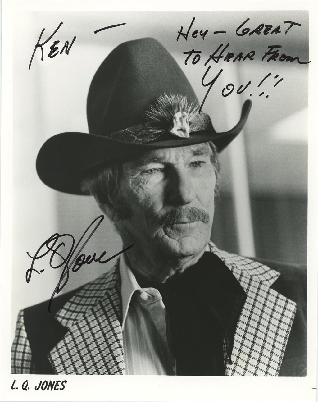 L.Q. Jones- Signed Photograph | eBay