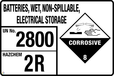 Batteries, Wet, Non-Spillable Electrical Storage - EIP Hazchem Storage ...