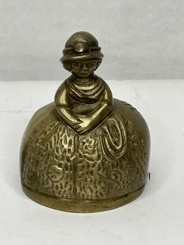 Vintage Antique Brass Hand Bell Lady/Girl/Woman Collectible Metal Art ...