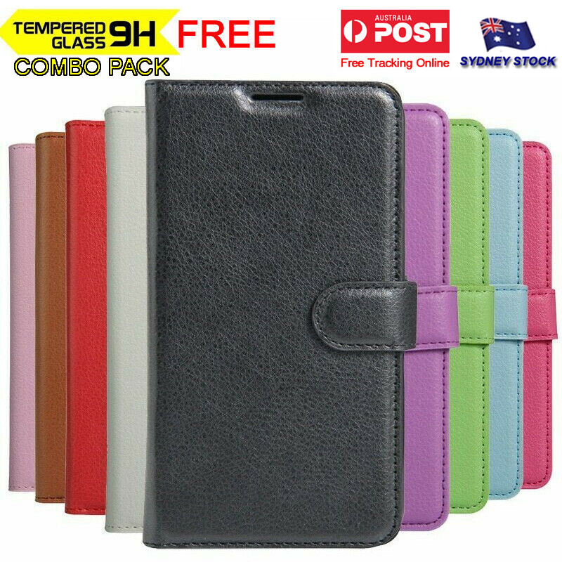 For Optus X Start 1St Gen 5-inch Premium PU Leather Wallet Flip Phone ...