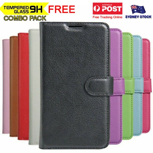 For Optus X Start 1St Gen 5-inch Premium PU Leather Wallet Flip Phone ...