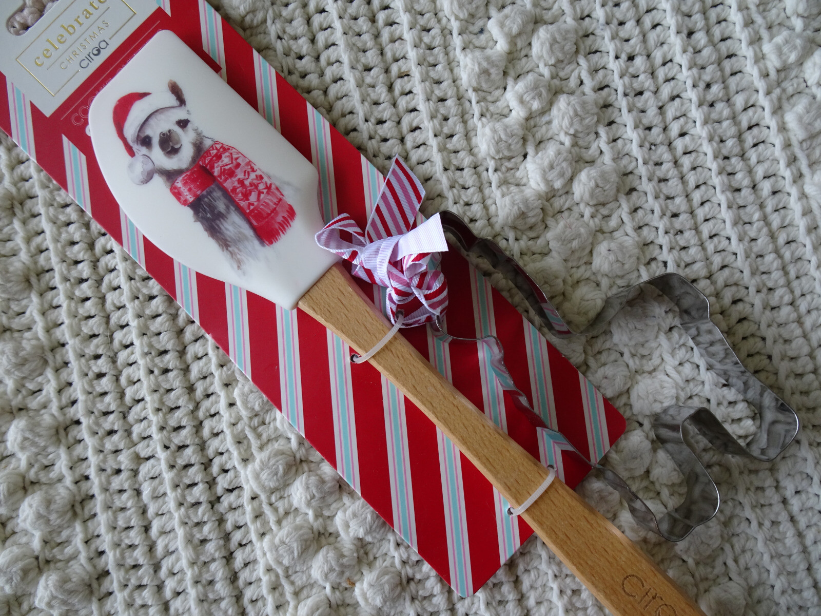 Ciroa CHRISTMAS SANTA LLAMA or ALPACA Large Spatula LLAMA Cookie Cutter ...