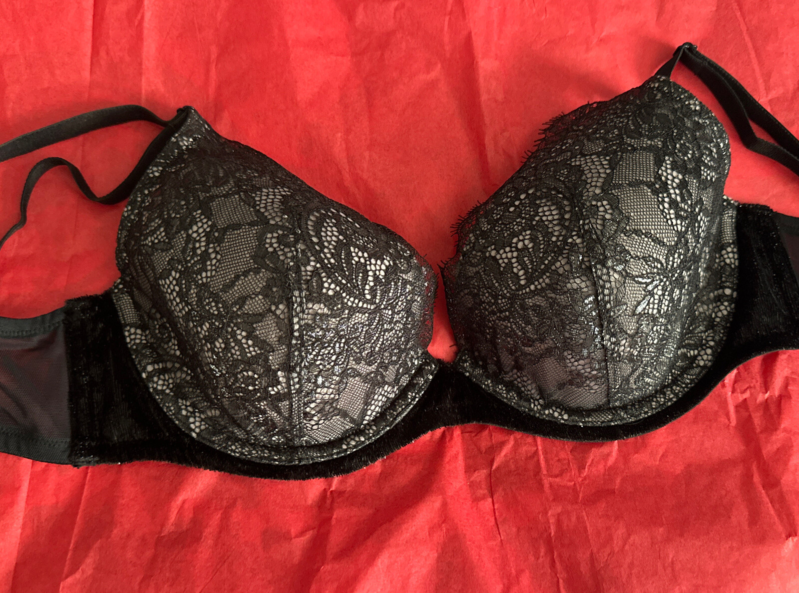 Victorias Secret Very Sexy 36c Sexy Black Lace Demi … Gem