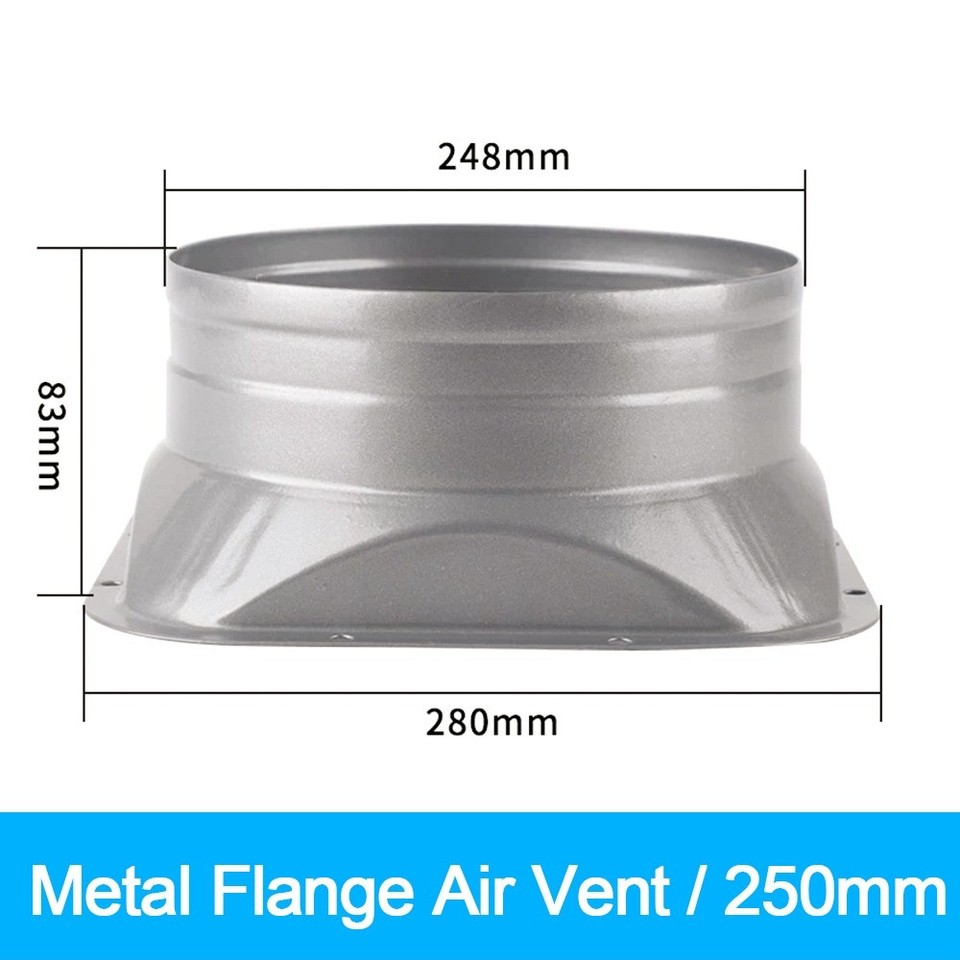 Round Pipe Air Vent Connector Tube Air Ventilation Joint Fresh Air ...