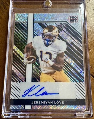 2024 Leaf Collective Football Jeremiah Love Auto Autograph PSA-JL3 2/3 ...