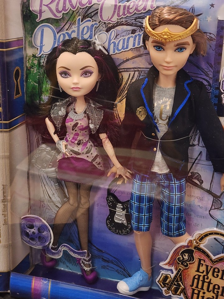 Ever After High Date Night Raven Queen and Dexter Charming Doll Set ...
