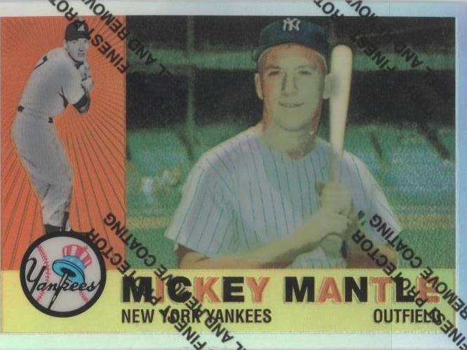 1996 Topps - Mickey Mantle Commemorative Reprints Mickey Mantle #10 ...