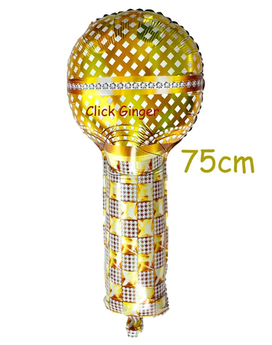 Microphone Foil Balloon Large Music Inflatable Prop Disco Rock ...
