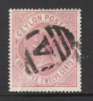 M23768 Ceylon 1886 SG201 QV: 1R 12c dull rose. FU, Cat £35 | eBay