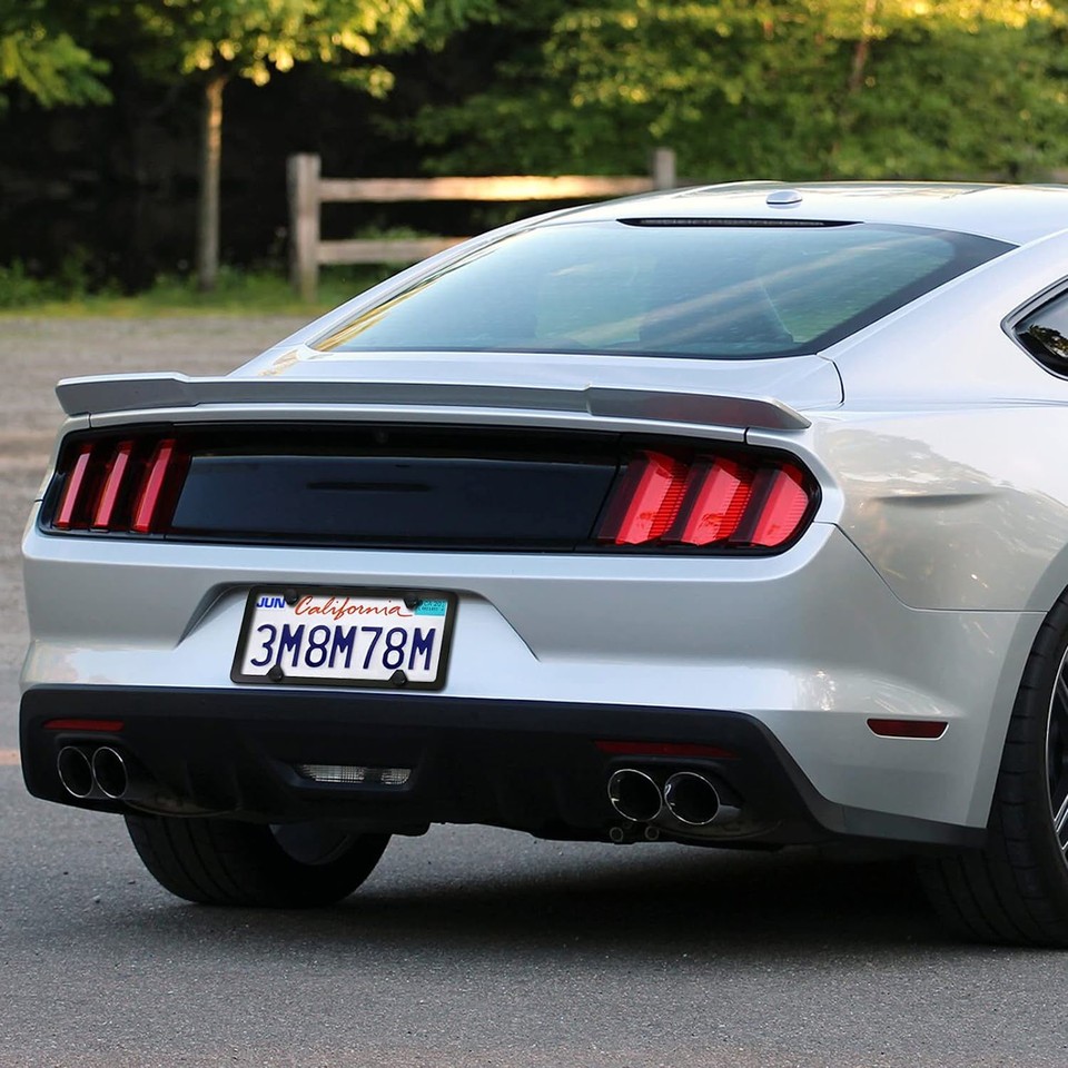 Stainless Steel Car License Plate Frame 2PCS Slim Black Front & Rear ...