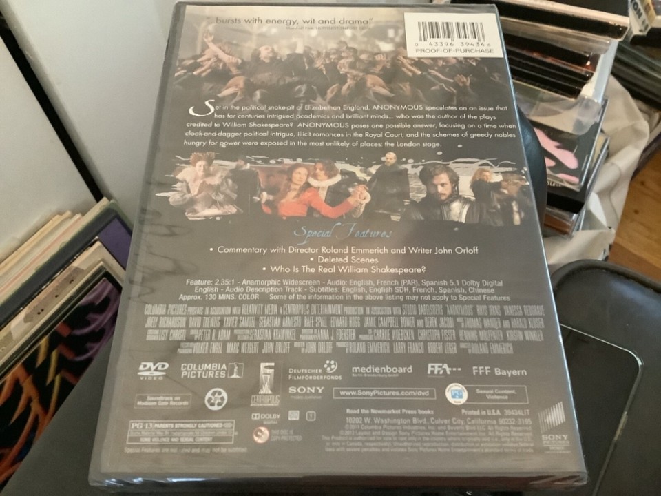 Anonymous DVD …Brand New! Vanessa Redgrave | eBay
