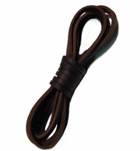 Leather Boot Laces Dark Brown 1 pair 72"x9/64" Real TUFF Boot, Shoe ...