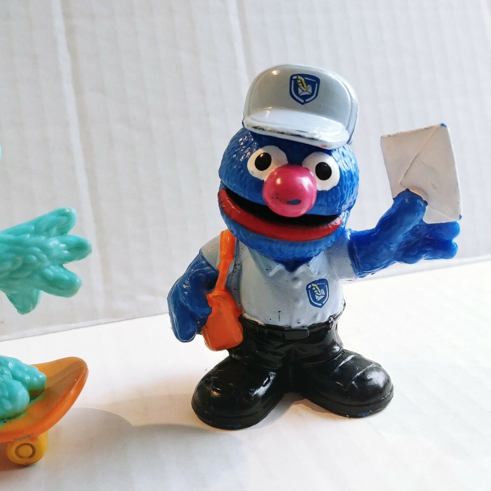 Sesame Street Figures Toys Cake Toppers Lot Of 3 PVC Elmo Rosita Grover ...