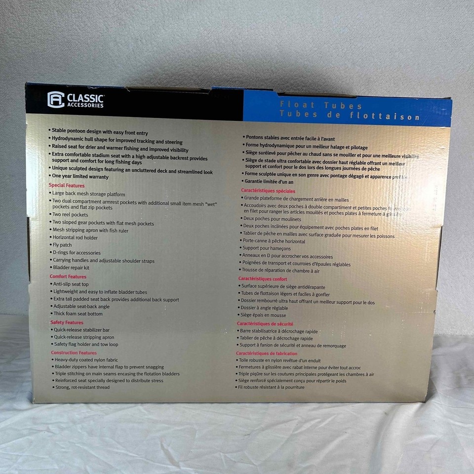 Classic Accessories Togiak Float Tube Stable Pontoon Fishing Floatation ...