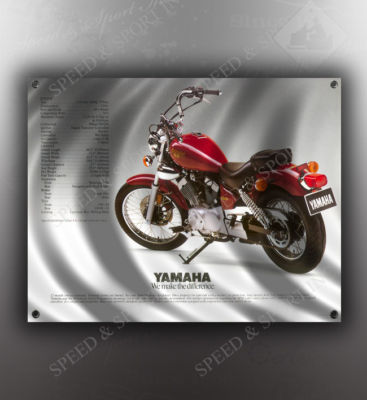 VINTAGE YAMAHA ROUTE 66 MOTORCYCLE BANNER | eBay