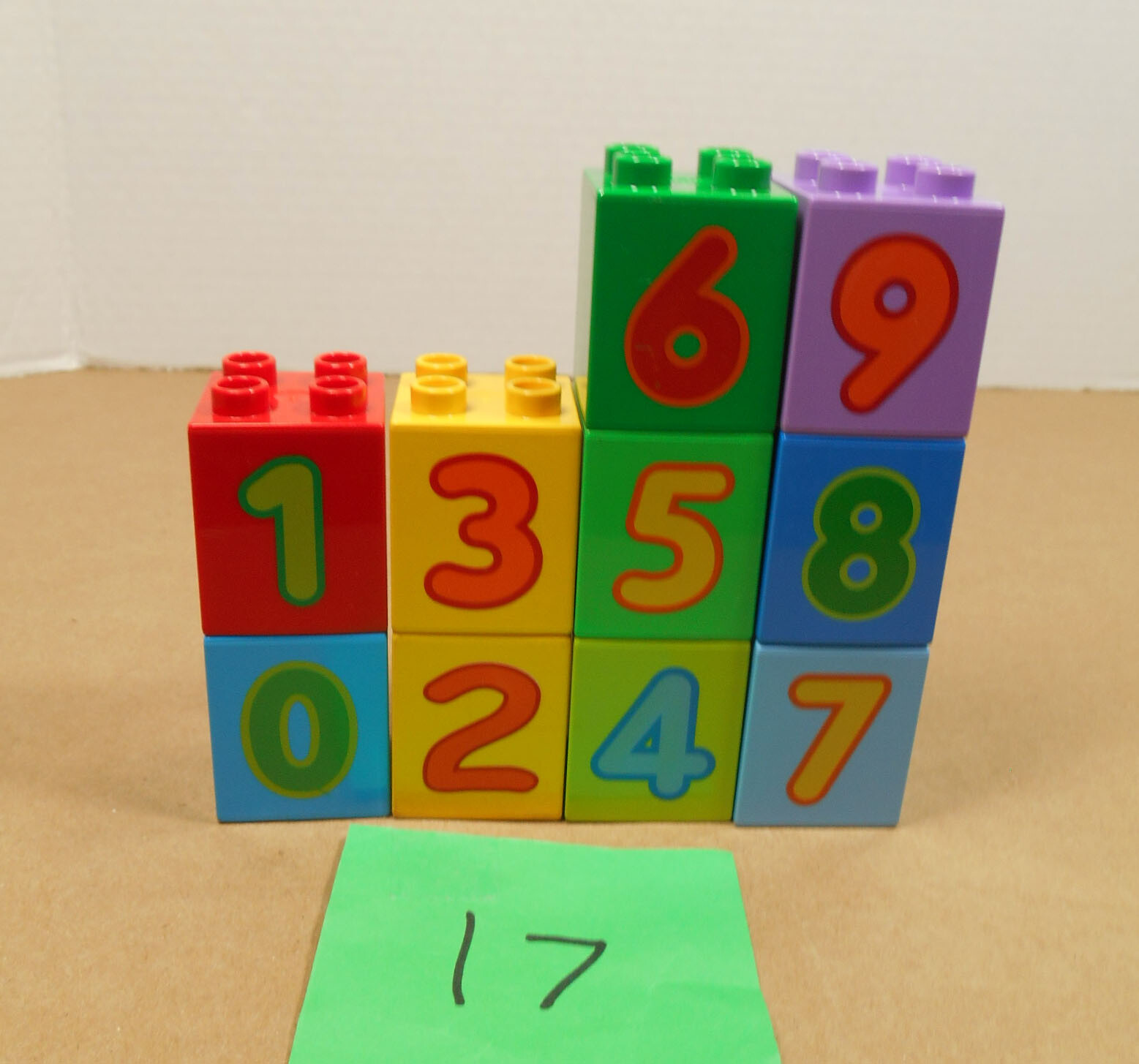 Duplo Lego 2 x 2 x 2 Bricks Printed Numbers 0-9 G17 | eBay