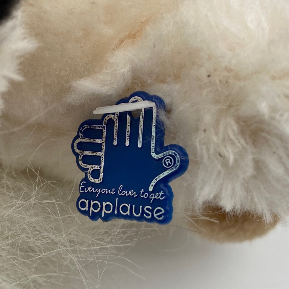 Vtg Applause Clive Dog Puppy Plush Crazy Hair Big Sad Eyes Stuffed ...