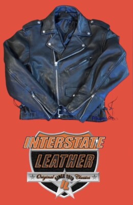 Interstate Retro Leather Jacket | eBay