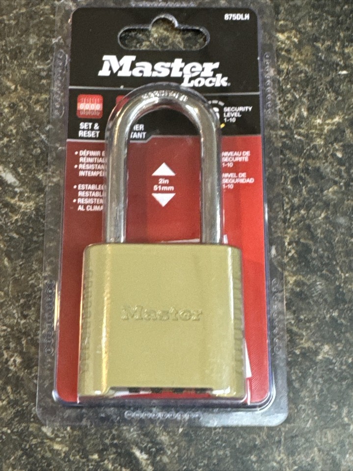 Master Lock Resettable Combination Padlock New Sealed 71649204159 | eBay