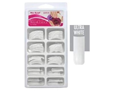 Mia Secret Nail Extension - Nail Tips - Royal Fancy - 100 Ultra White ...